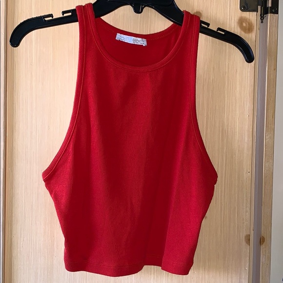 Zara | Tops | Zara Red Top | Poshmark
